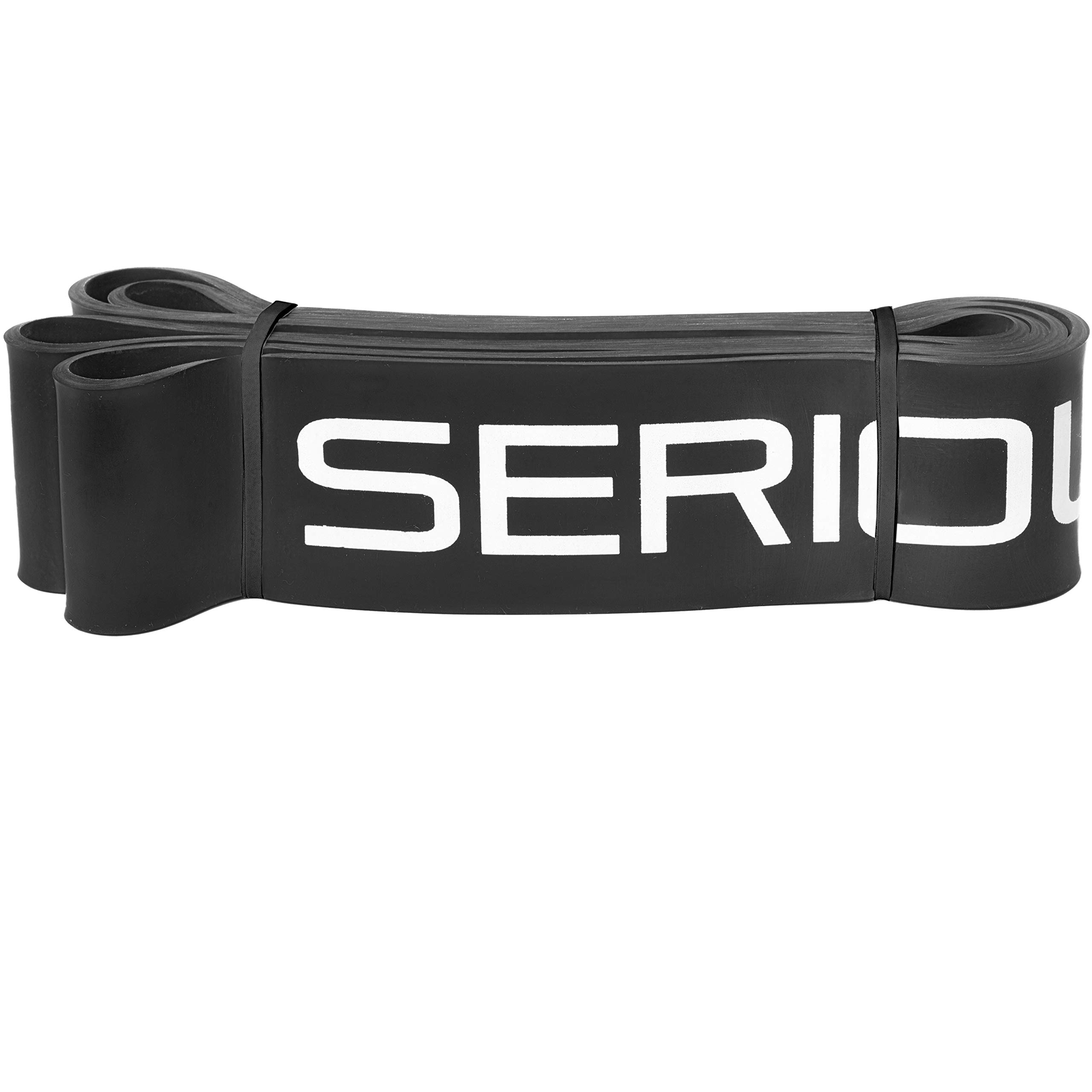 SERIOUS STEEL FITNESS Assisted 41" Pull-Up Band, Resistance & Stretch Band, Powerlifting Band & Pull-up Assist Loop Band (#5 Black - Single Band)