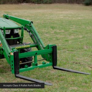 Titan Attachments Pallet Fork Attachment with 36â€ Fork Blades, Receiver Hitch, Fits John Deere Loaders