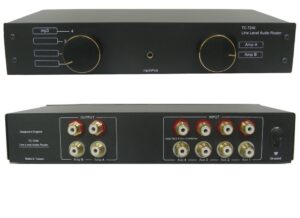 tc-7240 4-way rca / phono line amp router audio switcher selector splitter