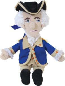 the unemployed philosophers guild george washington doll - 11" soft stuffed plush little thinker