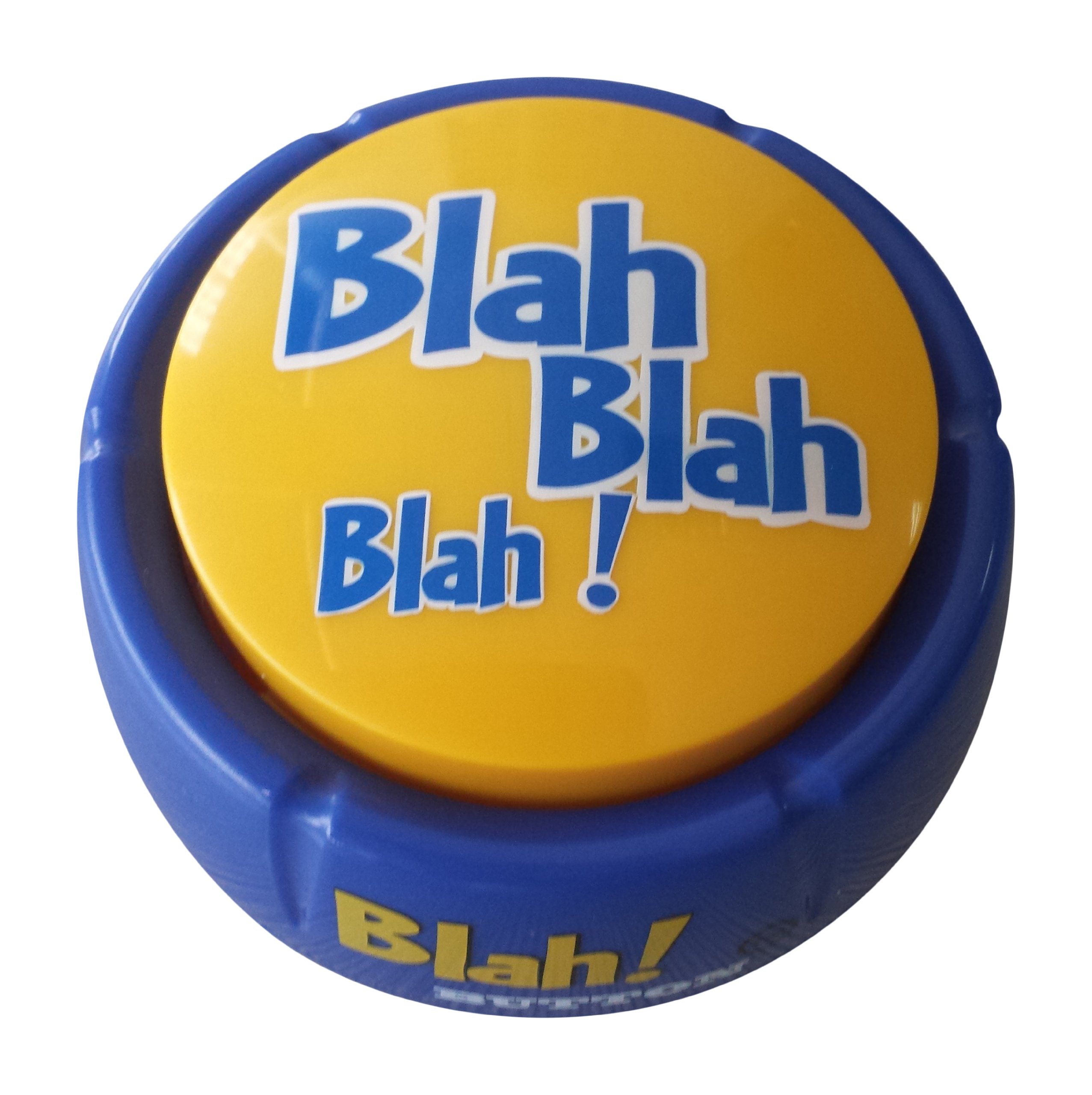 Talkie Toys Products Blah Button - 12 Hilarious Blah Sayings - Funny Talking Toy for Stress Relief & Laughs