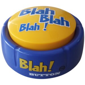 Talkie Toys Products Blah Button - 12 Hilarious Blah Sayings - Funny Talking Toy for Stress Relief & Laughs