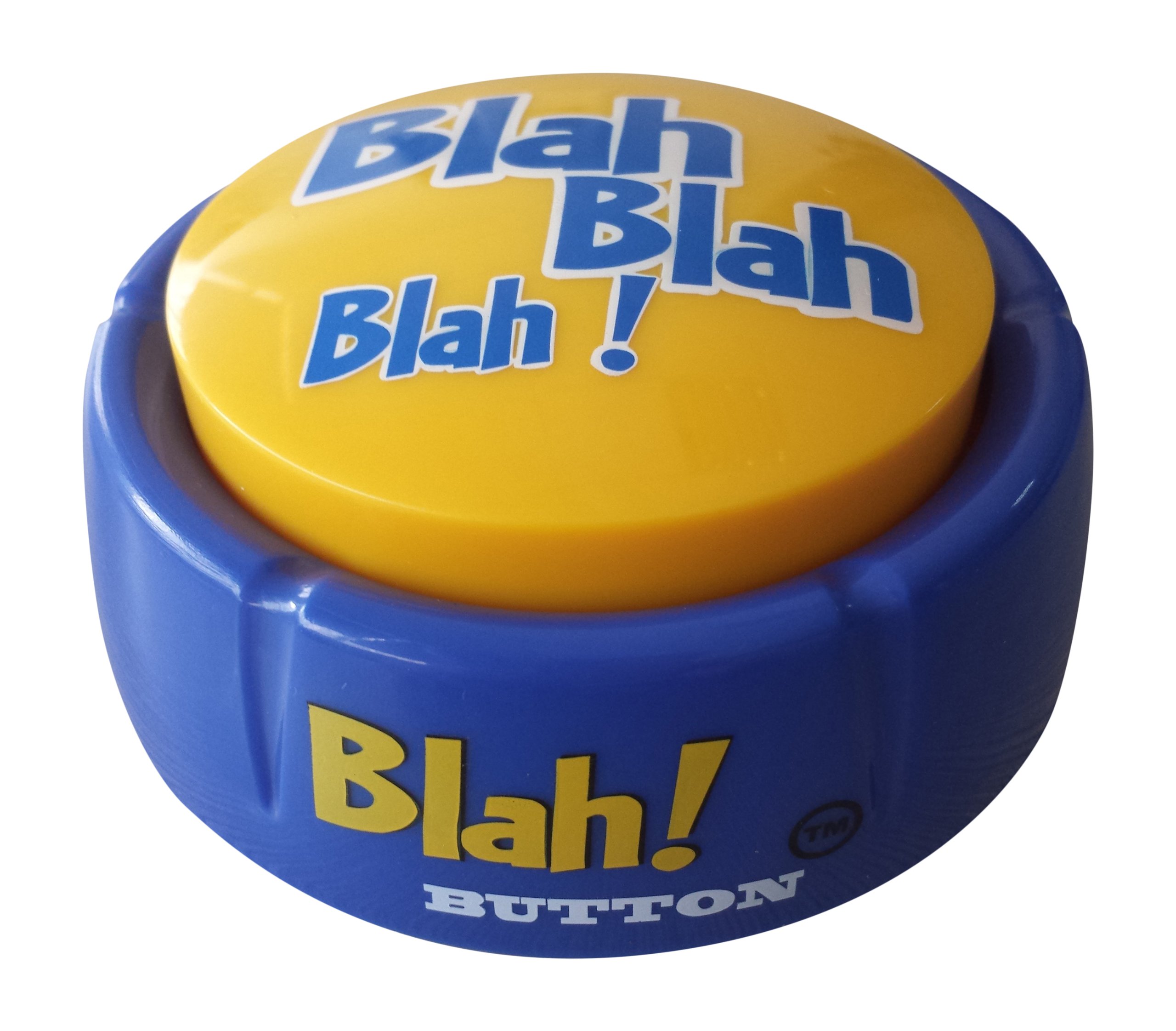 Talkie Toys Products Blah Button - 12 Hilarious Blah Sayings - Funny Talking Toy for Stress Relief & Laughs