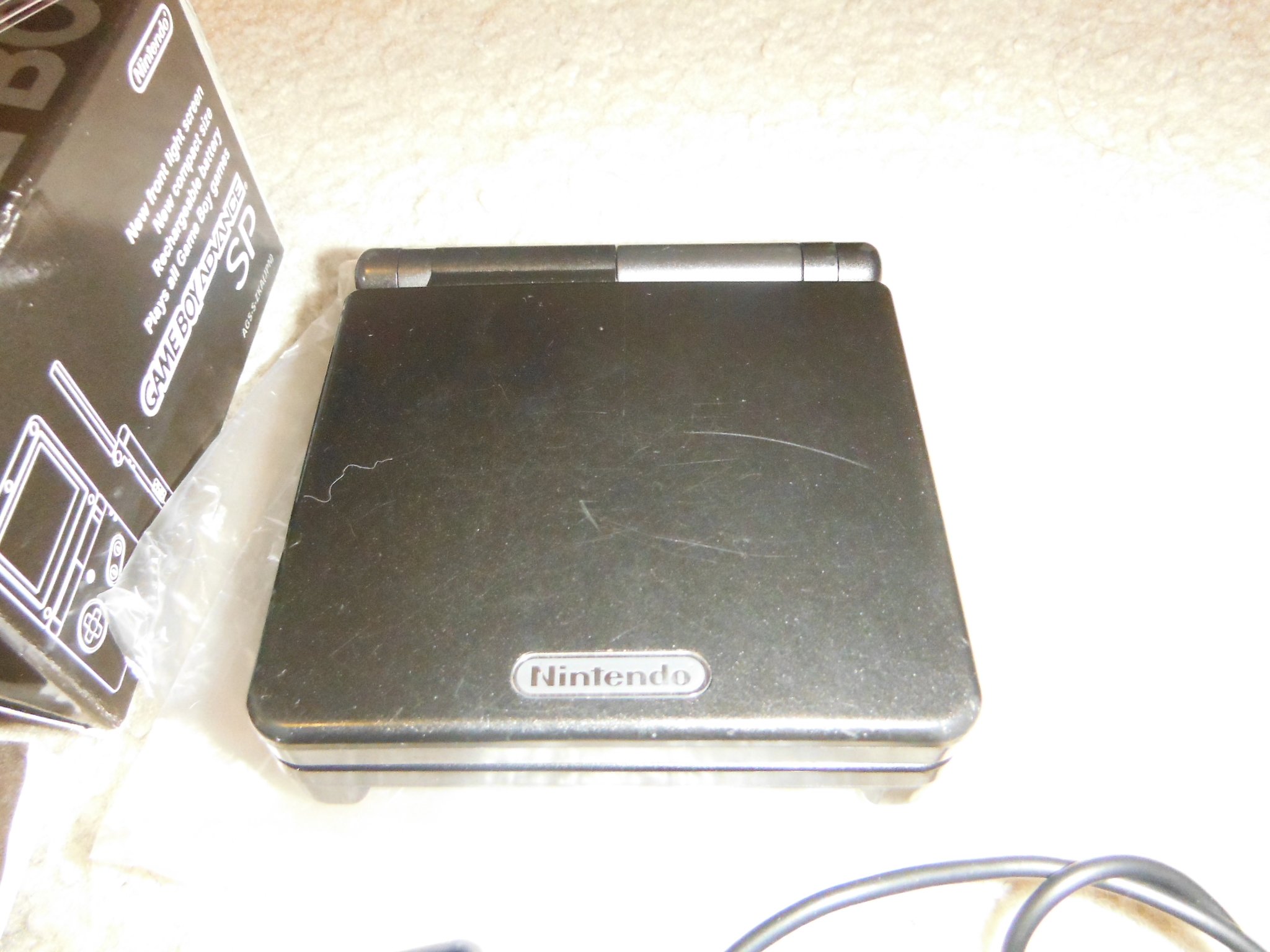 Nintendo Gameboy Advance Sp Onyx Black AGS-001