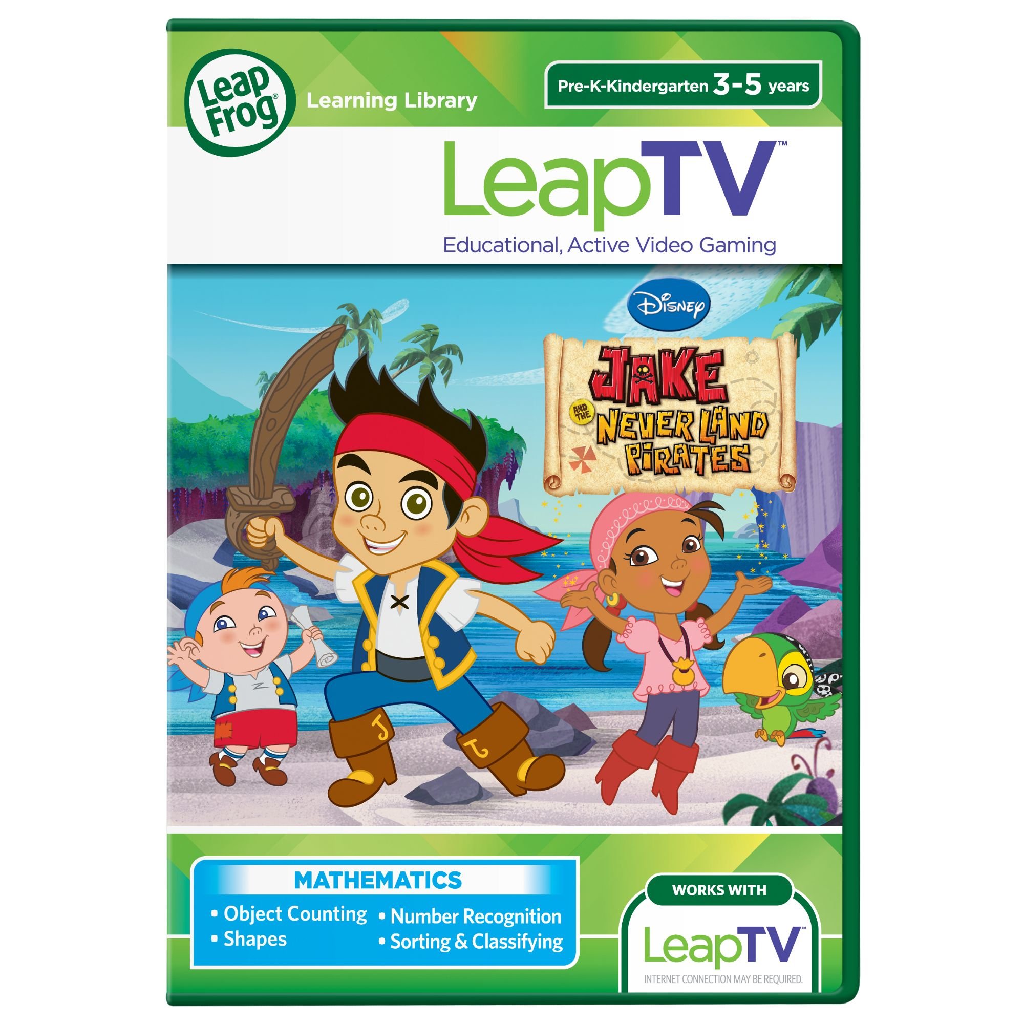 LeapFrog LeapTV Disney Jake and The Never Land Pirates Educational, Active Video Game