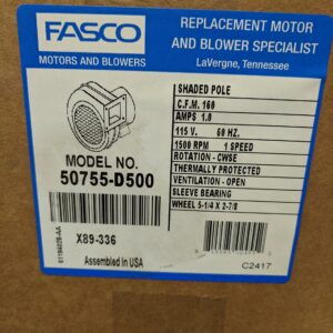 Replacement Blower for Wood Stoves 50755-D500 Heat Tech, Nesco, US Stove, Mt. Vernon, Arrow Heating, Waterford Stove, Even Temp, Earth Stove, Travis, Country Flame, Martin Industries, Regency