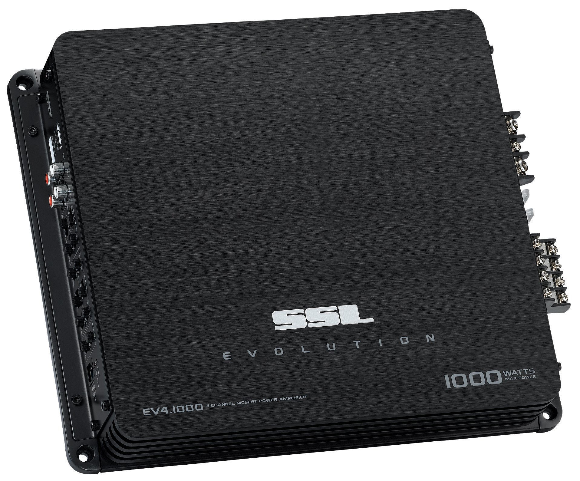 Sound Storm Laboratories EV4.1000 4 Channel Car Audio Amplifier - 1000 High Output, High/Low Level Inputs, Hook Up to Subwoofer for Bass