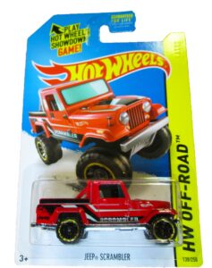 hot wheels - 2014 hw off-road 138/250 - hw hot trucks - jeep scrambler (red)