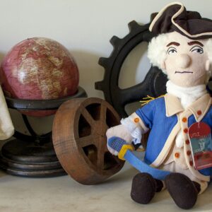 The Unemployed Philosophers Guild George Washington Doll - 11" Soft Stuffed Plush Little Thinker