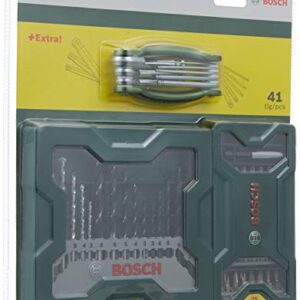 Bosch Home and Garden 2607017333 15 Mixed Drill 25-Piece Screwdriver bit Set + Folding hex Tool