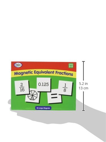 Didax Educational Resources Magnetic Equivalent Fractions, White