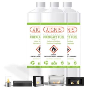 bio ethanol fireplace fuel - ventless indoor/outdoor - 3 quarts