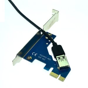 Sintech PCI-E Express X1 to Dual PCI Riser Extender Card with Low Profile Bracket