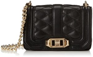 rebecca minkoff mini love cross-body handbag, black, one size