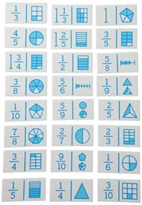 didax educational resources hands-on math fraction dominoes, 24 pcs