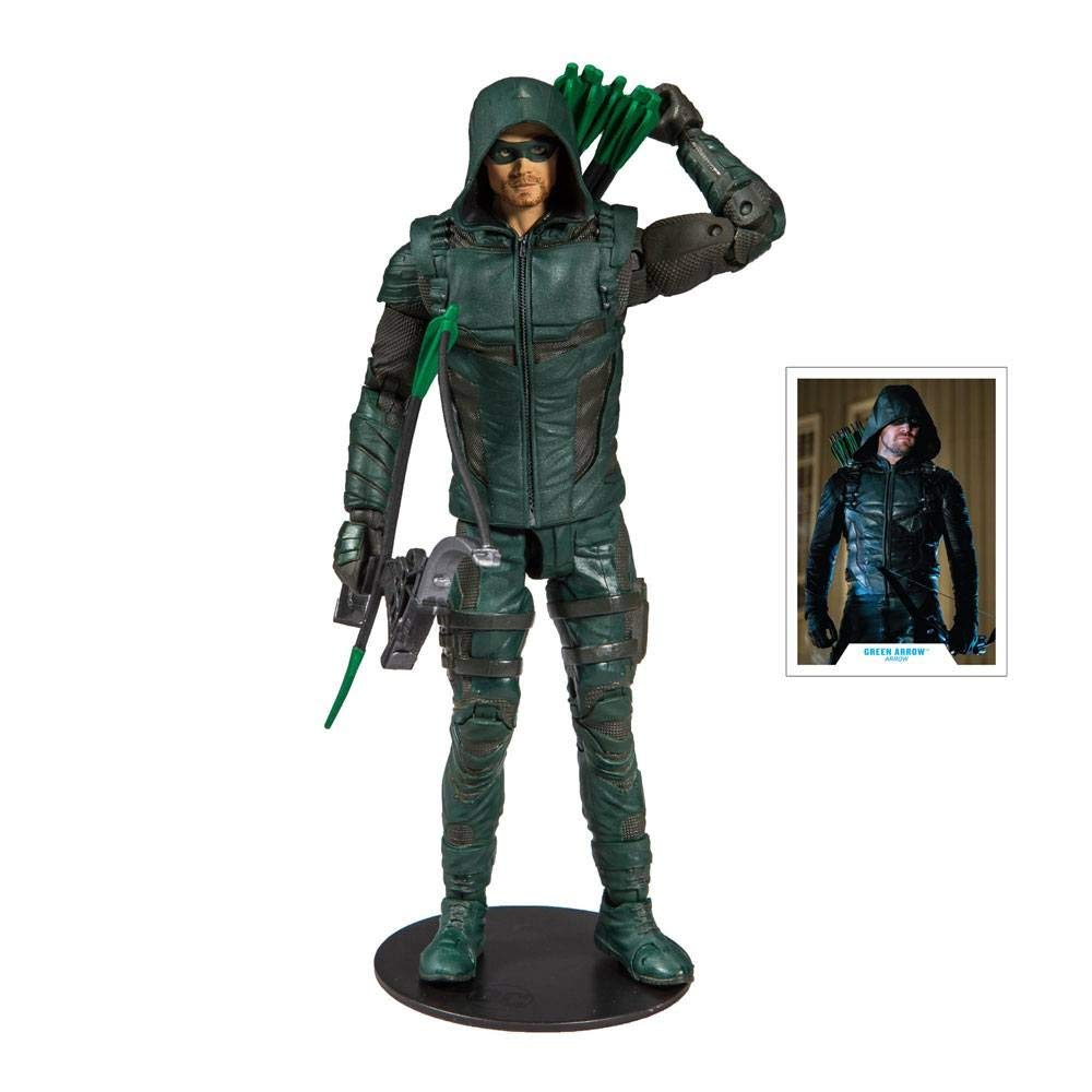 McFarlane Toys DC Multiverse Green Arrow: Arrow Action Figure, Multicolor, Model: