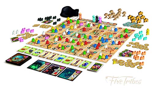 Five Tribes Board Game - Conquer The Sultanate of Naqala! Worker Placement Strategy Game for Kids & Adults, Ages 13+, 2-4 Players, 40-80 Minute Playtime, Made by Days of Wonder