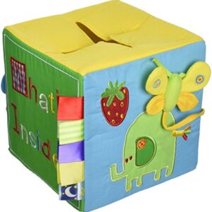 Genius Baby Toys Surprise Box for Baby - What's Inside Box with 8 Sensory Toys for Baby, 7" Square Cube - Deluxe, Perfect Size for Small Hands