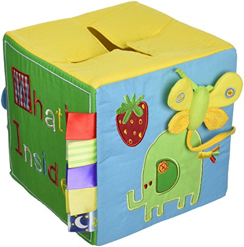 Genius Baby Toys Surprise Box for Baby - What's Inside Box with 8 Sensory Toys for Baby, 7" Square Cube - Deluxe, Perfect Size for Small Hands