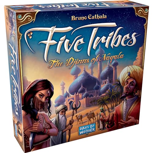 Five Tribes Board Game - Conquer The Sultanate of Naqala! Worker Placement Strategy Game for Kids & Adults, Ages 13+, 2-4 Players, 40-80 Minute Playtime, Made by Days of Wonder