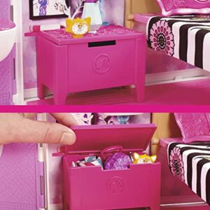 Barbie Doll House, Glam Getaway Portable House Playset with Carry Handle & 20+ Accessories Including Furniture & Décor