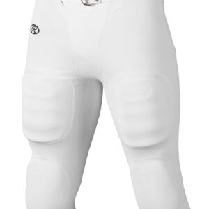 Rawlings FP147 High Performance Football Pants | Practice/Game Use | Youth Sizes | Multiple Colors, White, Medium