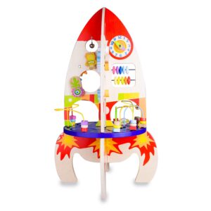 classic world wood multi activity rocket