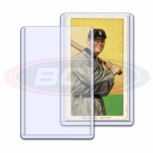 BCW Tobacco Card Topload Holder - Pack of 25 | Mini Card Protector for Topps T205, T206, Allen & Ginter | Card Storage Supplies for Card Collectors | PVC Card Toploaders for Collectible Cards