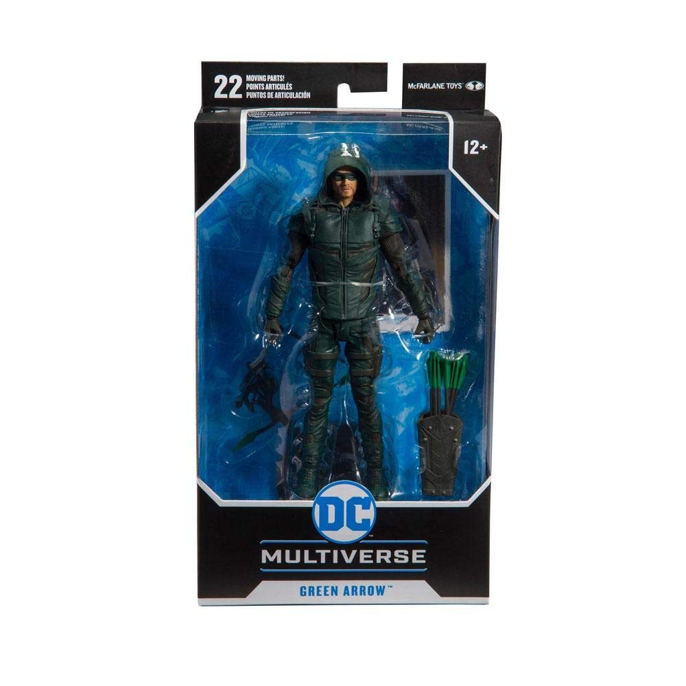 McFarlane Toys DC Multiverse Green Arrow: Arrow Action Figure, Multicolor, Model: