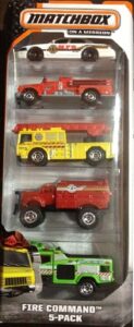 2014 matchbox fire command 5-pack