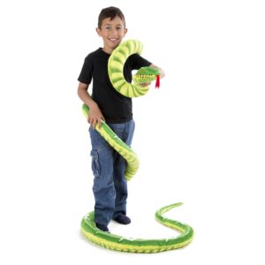 Melissa & Doug Giant Boa Constrictor - Lifelike Stuffed Animal Snake (over 14 feet long)