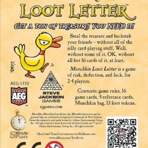 AEG Munchkin Loot Letter Clamshell Edition Game