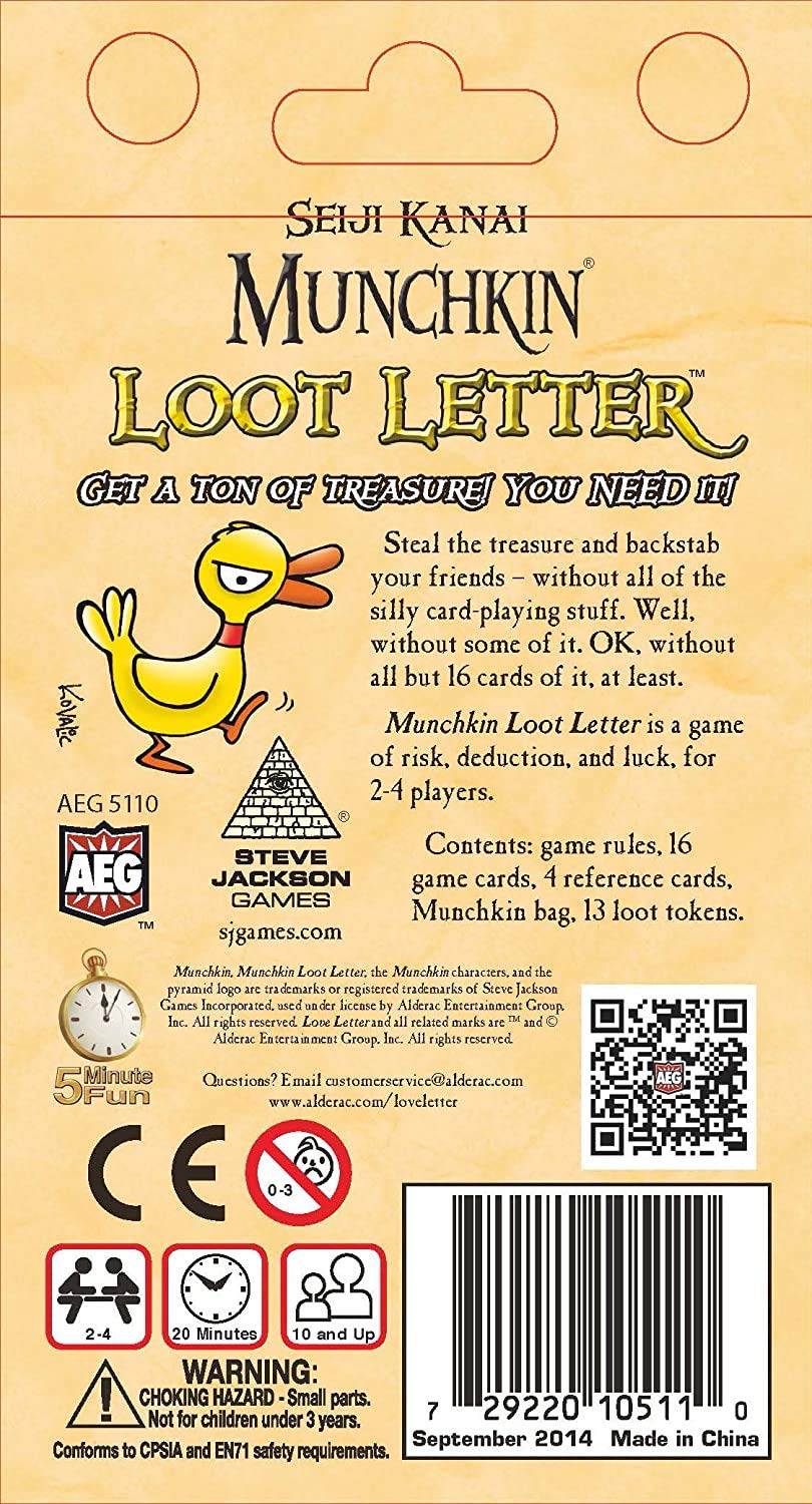 AEG Munchkin Loot Letter Clamshell Edition Game