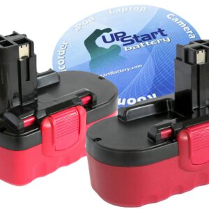 2-Pack Bosch 18V Battery Replacement - Compatible with Bosch BAT181, 13618, BAT026, 33618, 52318, 23618, BAT025, 35618, 32618, 2607335688, 3860K, 3453, BAT180, PSB 18 VE 2, 22618, 1662, 15618, 1644,