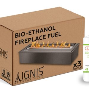 Bio Ethanol Fireplace Fuel - Ventless Indoor/Outdoor - 3 Quarts