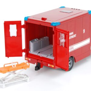 Bruder 02539 MB Sprinter Paramedic with Fireman, Integrated Light & Sound Module