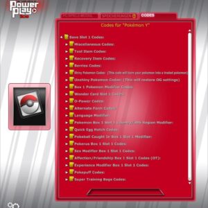 Datel PM23DS Action Replay Power Play Game Saves/Cheats for Pokemon X & Y with Unique User Customization (Nintendo 3DS/2DS)