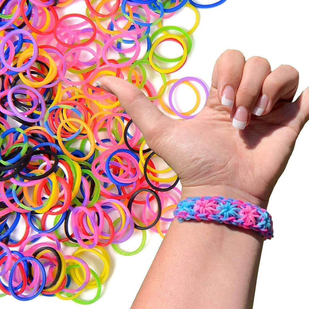 VICOVI 15000 Colorful Rubber Loom Bands Refill Kit for Boy Girl DIY Craft Gift Set Include: + 500 Cute Clips+ 6 Hooks + 15 Charms