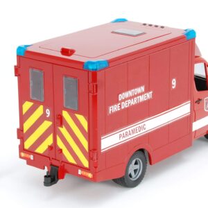 Bruder 02539 MB Sprinter Paramedic with Fireman, Integrated Light & Sound Module