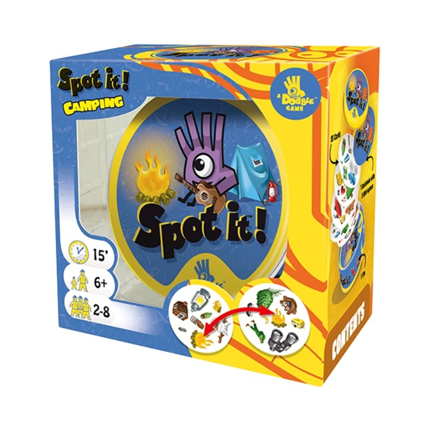 Spot It! Camping Card Game | Game For Kids | Age 6+ | 2 to 8 Players | Average Playtime 15 minutes | Made by Zygomatic