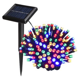 yescom solar string lights 36ft 100 led waterproof rgby solar xmas lights outdoor decoration for wedding party garden tree yard