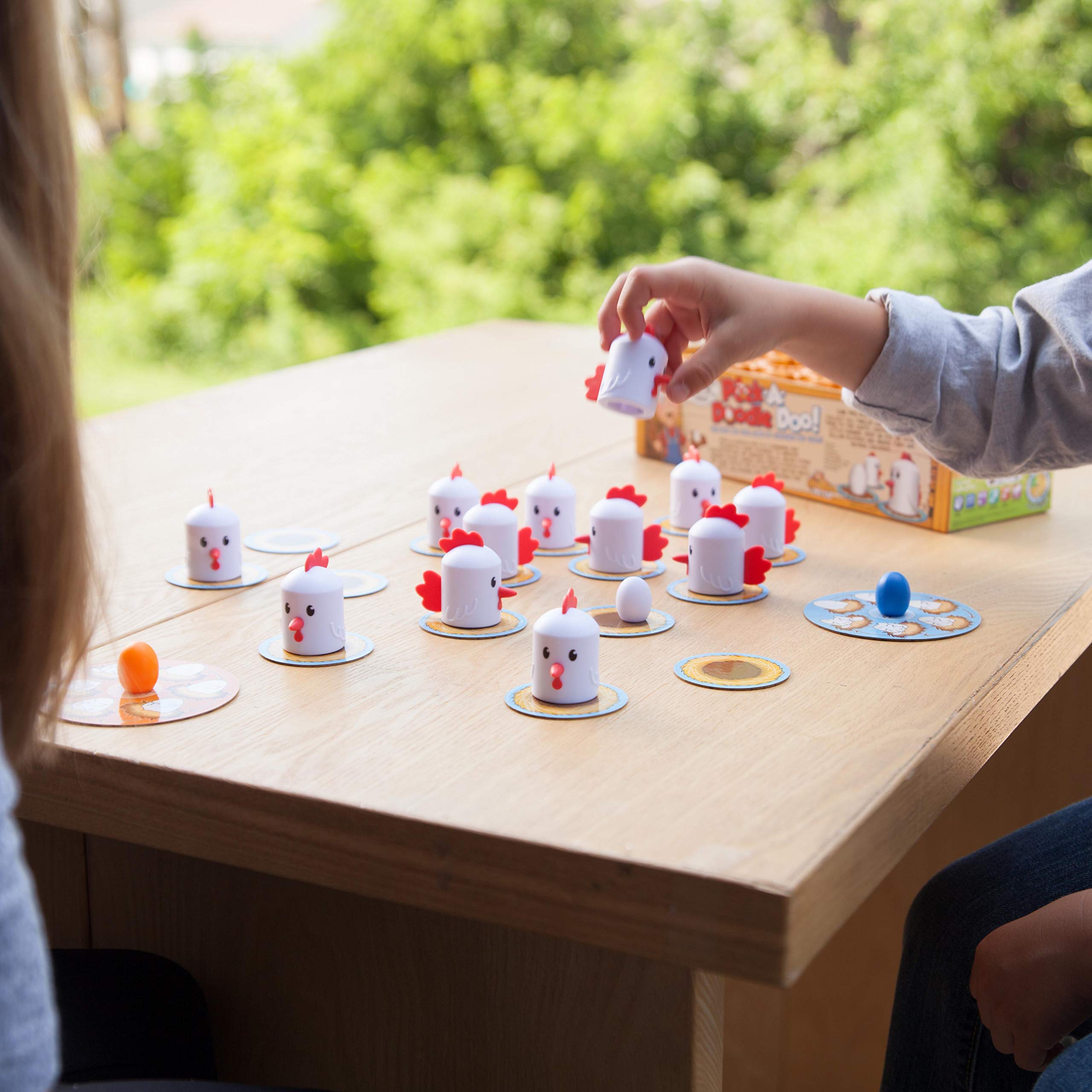 Fat Brain Toys Peek-A-Doodle Doo - Chicken-and-Egg Memory Game for Toddlers & Kids