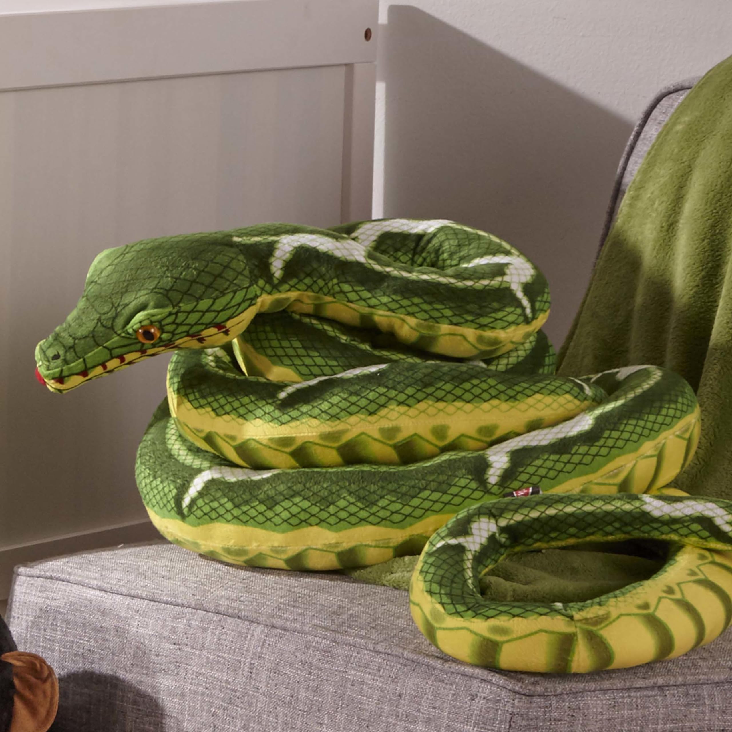 Melissa & Doug Giant Boa Constrictor - Lifelike Stuffed Animal Snake (over 14 feet long)