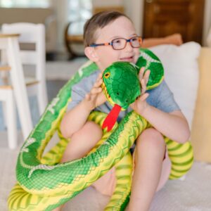 Melissa & Doug Giant Boa Constrictor - Lifelike Stuffed Animal Snake (over 14 feet long)