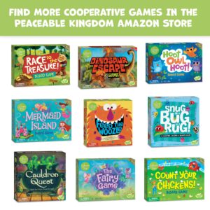 Peaceable Kingdom Feed The Woozle Cooperative Game for 2 to 5 Kids Ages 3+ - Learn Social Skills While Completing Physical Challenges