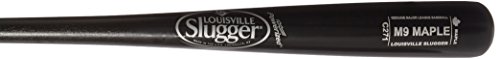 Louisville Slugger WBM9271-BKL M9 Maple C271 Black Lizard Skins Wrap Baseball Bat, 32-Inch/31-Ounce