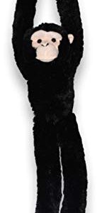 Wild Republic Chimpanzee Plush, Monkey Stuffed Animal, Plush Toy, Gifts for Kids, Hanging 20 Inches , Black