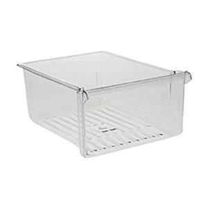 ge wr32x10340 genuine oem crisper drawer (clear) for ge refrigerators ‎14.50 x 11.37 x 6.50 inches