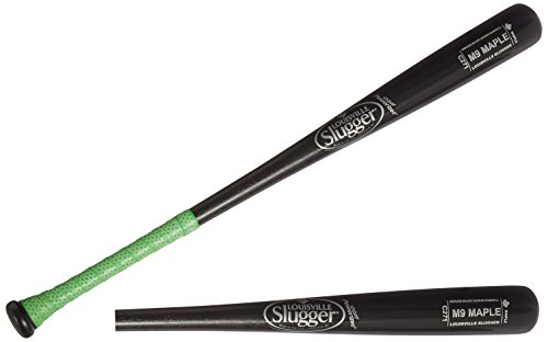 Louisville Slugger WBM9271-BKL M9 Maple C271 Black Lizard Skins Wrap Baseball Bat, 32-Inch/31-Ounce