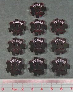 litko fubar tokens, translucent red (10)